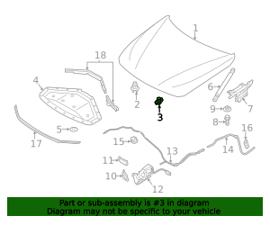 51237291089 - Hood Bumper (51-23-7-291-089) | BMW of South Atlanta Parts
