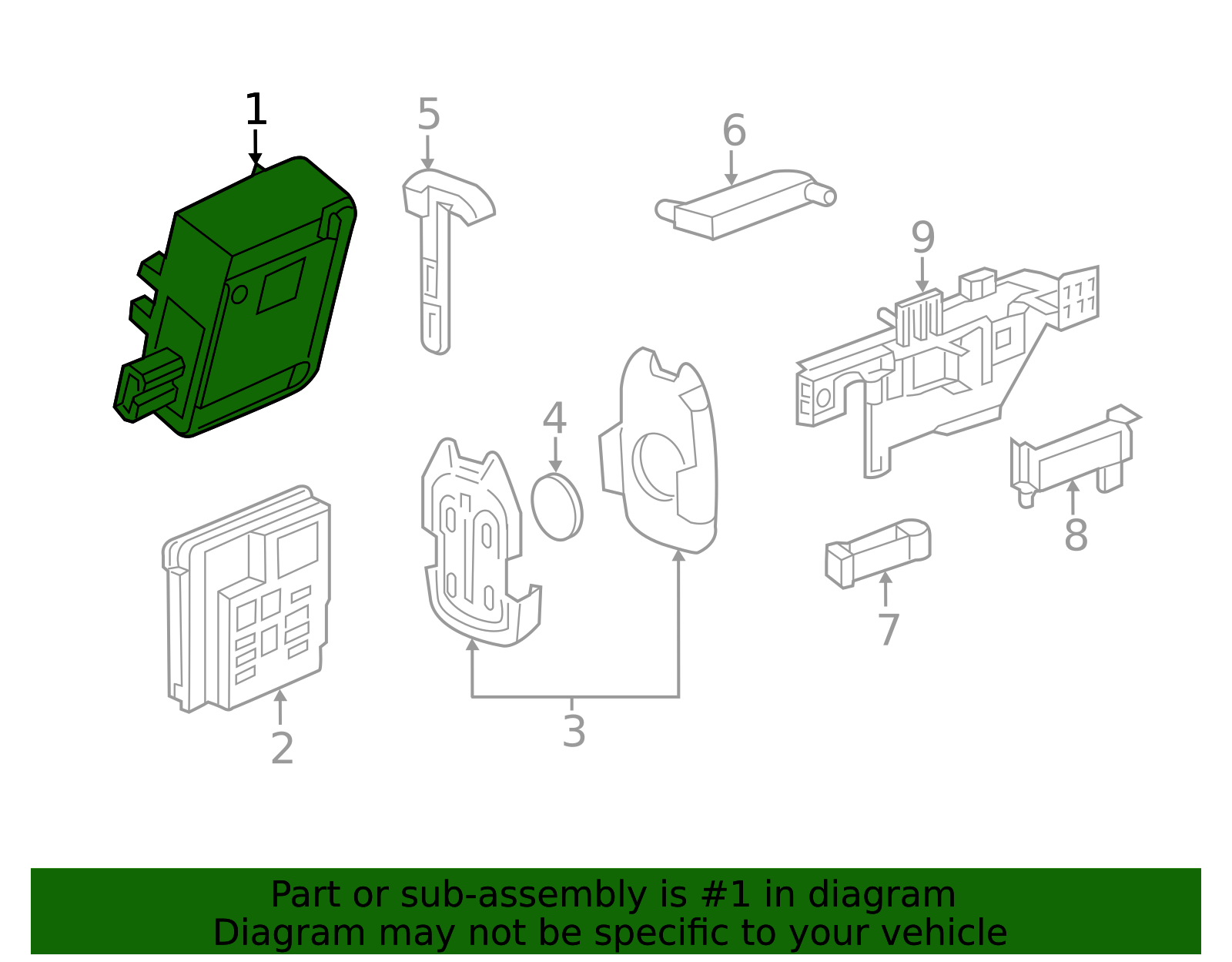 2014-2025 GM Remote Control Door Lock Receiver 13523298 | Capital Chevy ...
