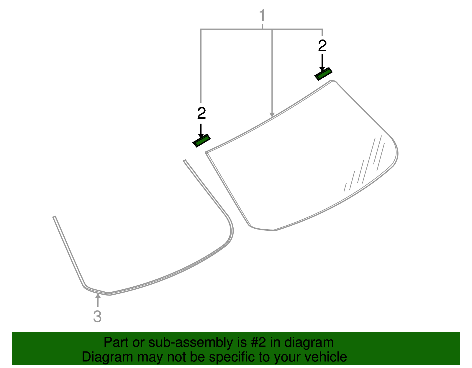 2007-2019 Nissan Back Glass Spacer 72714-EL00A | Bill Kay Nissan Parts