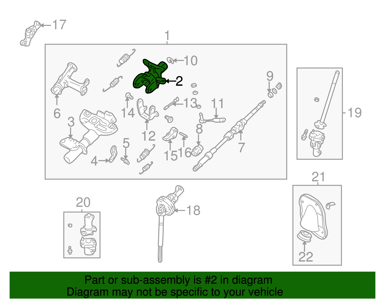 1996-2004 Toyota Tilt Housing 45205-35300 | Toyota San Diego Parts