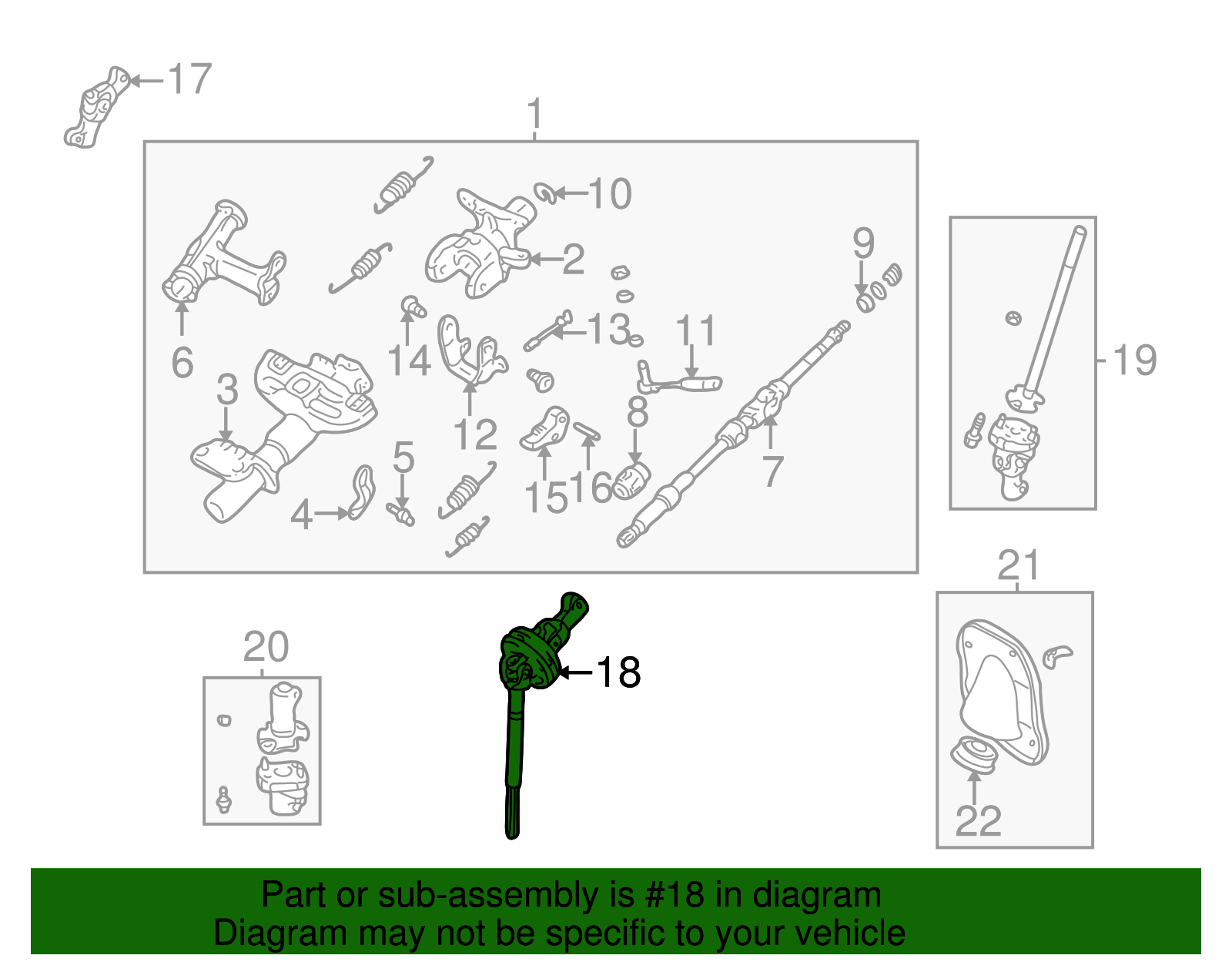 1998-2004 Toyota Steering Shaft Universal Joint 45290-35040 | Toyota ...