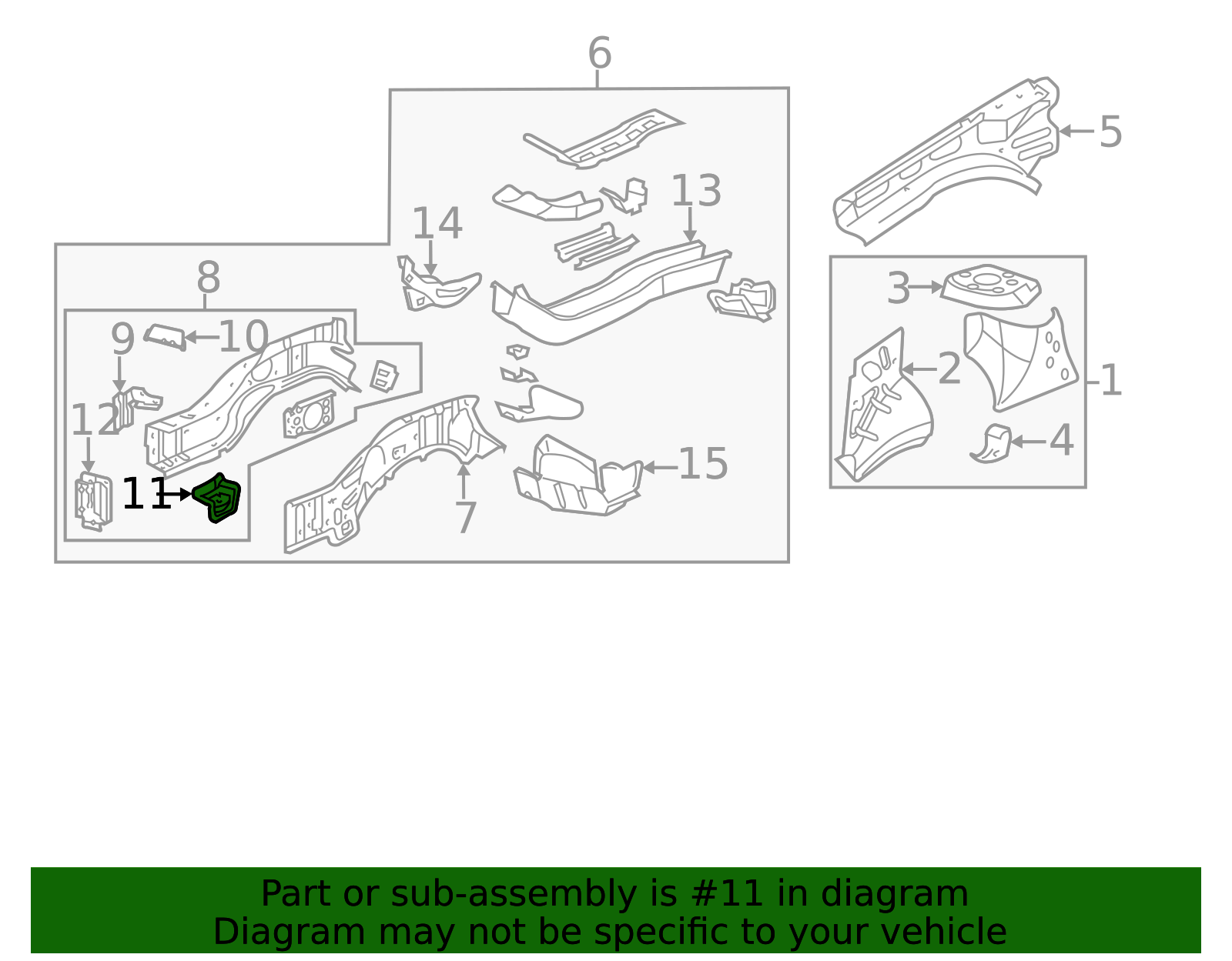 2010-2017 GM Suspension Support - Driver's Side (LH) 25792282 ...