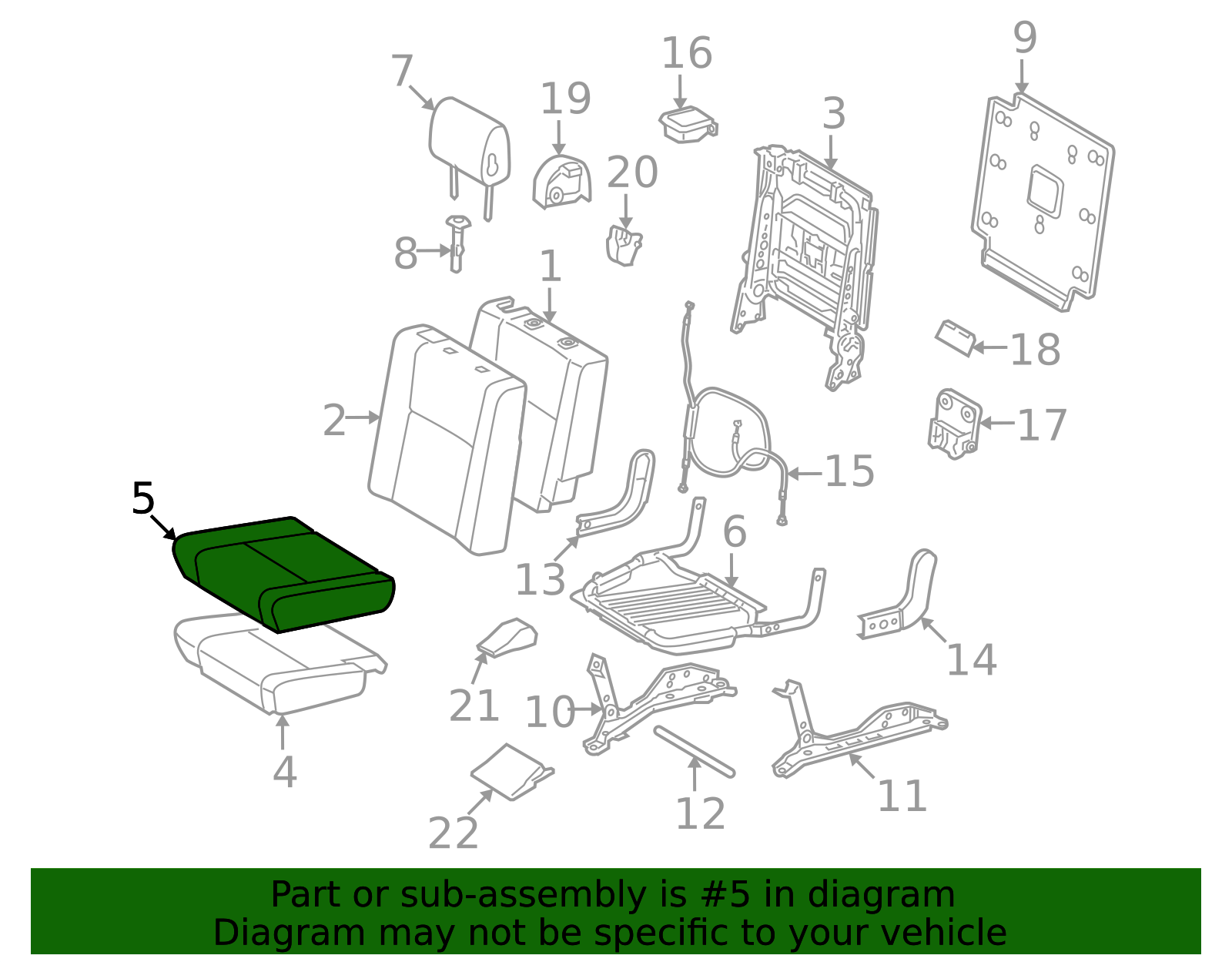 Cushion Cover 79021-0C071-E2 | Toyota Parts Center