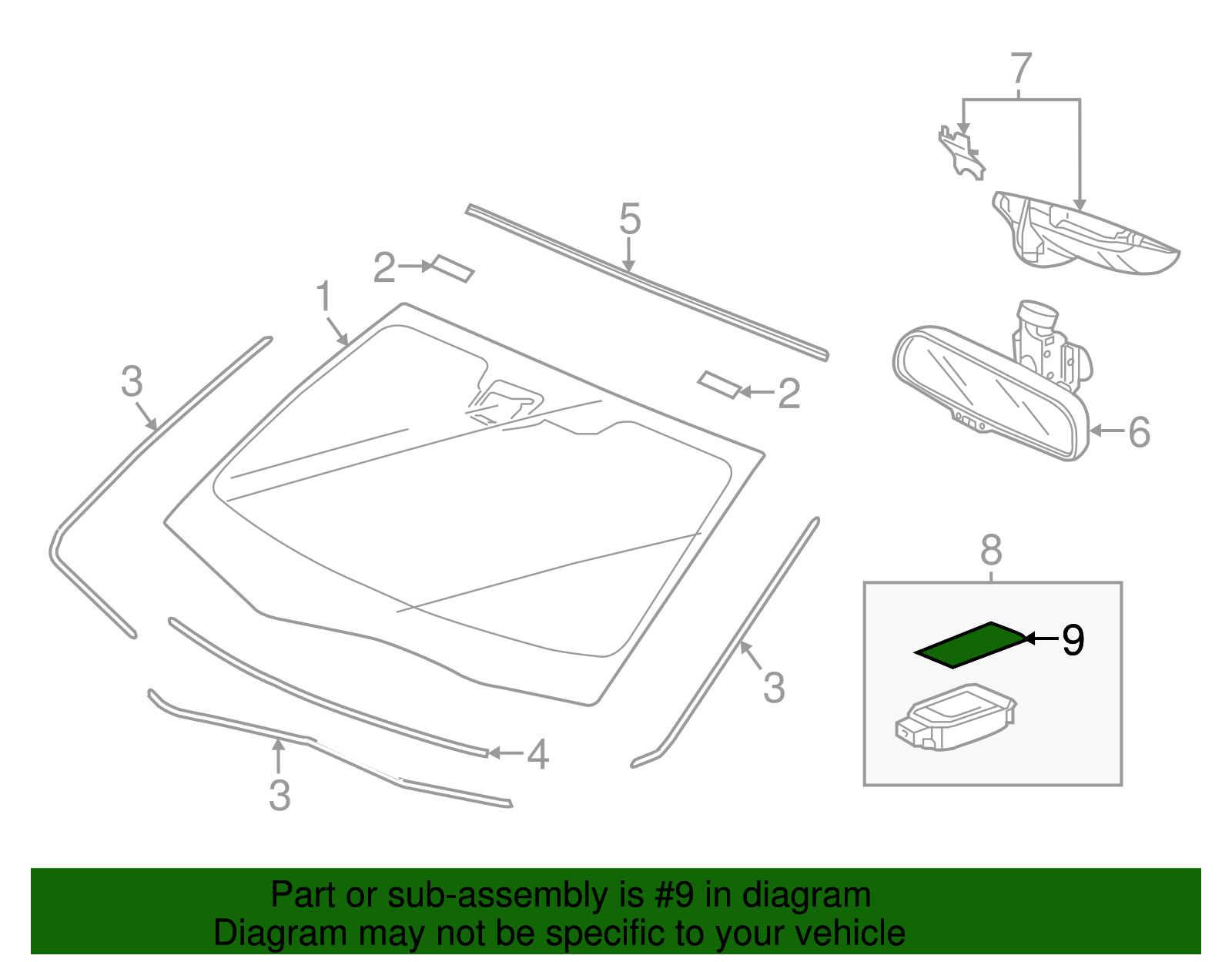 2014-2020 Acura Rain Sensor Adhesive Kit 38972-T0A-003 | OEM Parts Online