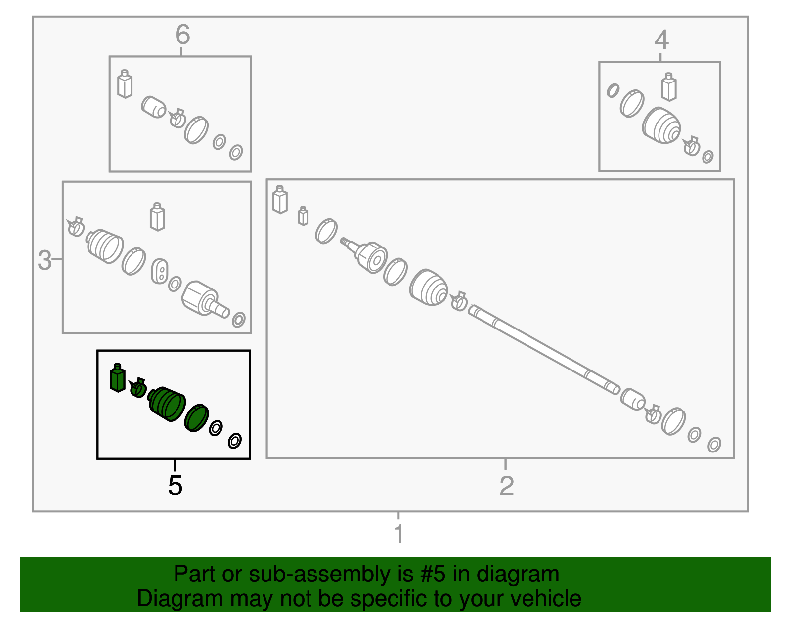 49542-H9100 - 2018-2022 Hyundai Accent - Inner Boot | Hyundai Parts Express