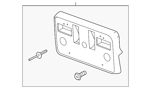 2019-2022 GMC Front License Plate Bracket 84428907 | Shop Matick Buick GMC