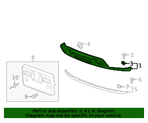 2019-2022 GMC Front Bumper Lower Fascia 84225828 GM | GMPartsDirect.com