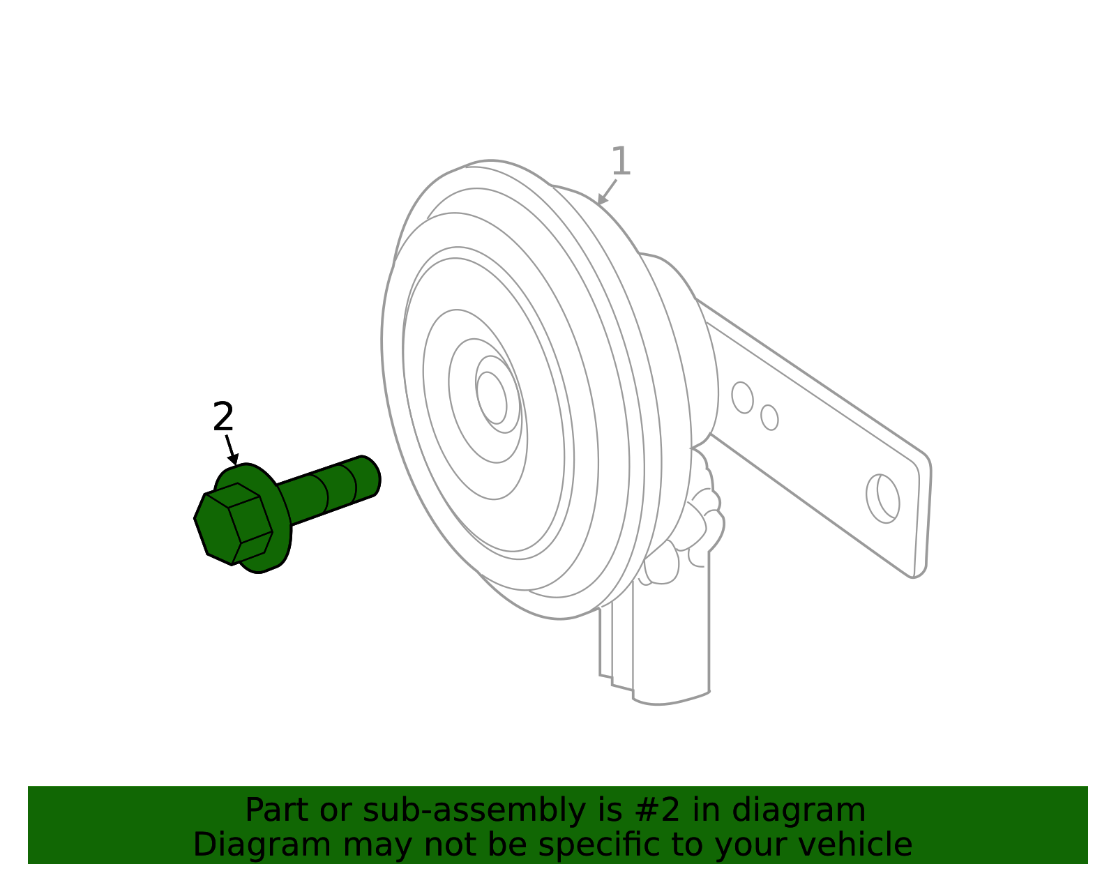 Genuine OEM Stabilizer Bar Mount Bolt | 000000-000276 | Fits Select ...