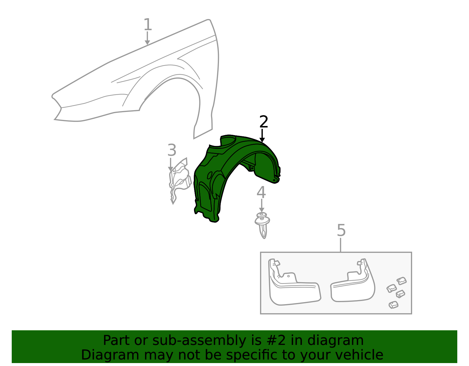 2002-2008 Jaguar X-Type Fender Liner C2S48126 | OEM Parts Online