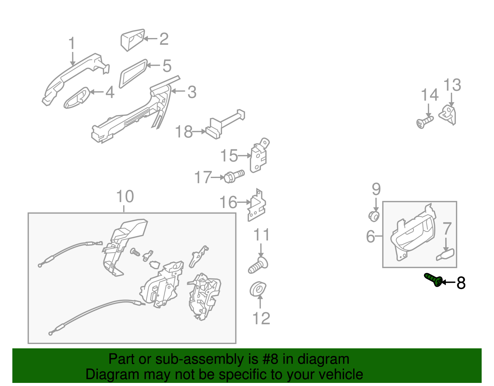 2000-2025 Subaru Door Trim Panel Screw 045105120 | Subaru Parts Store