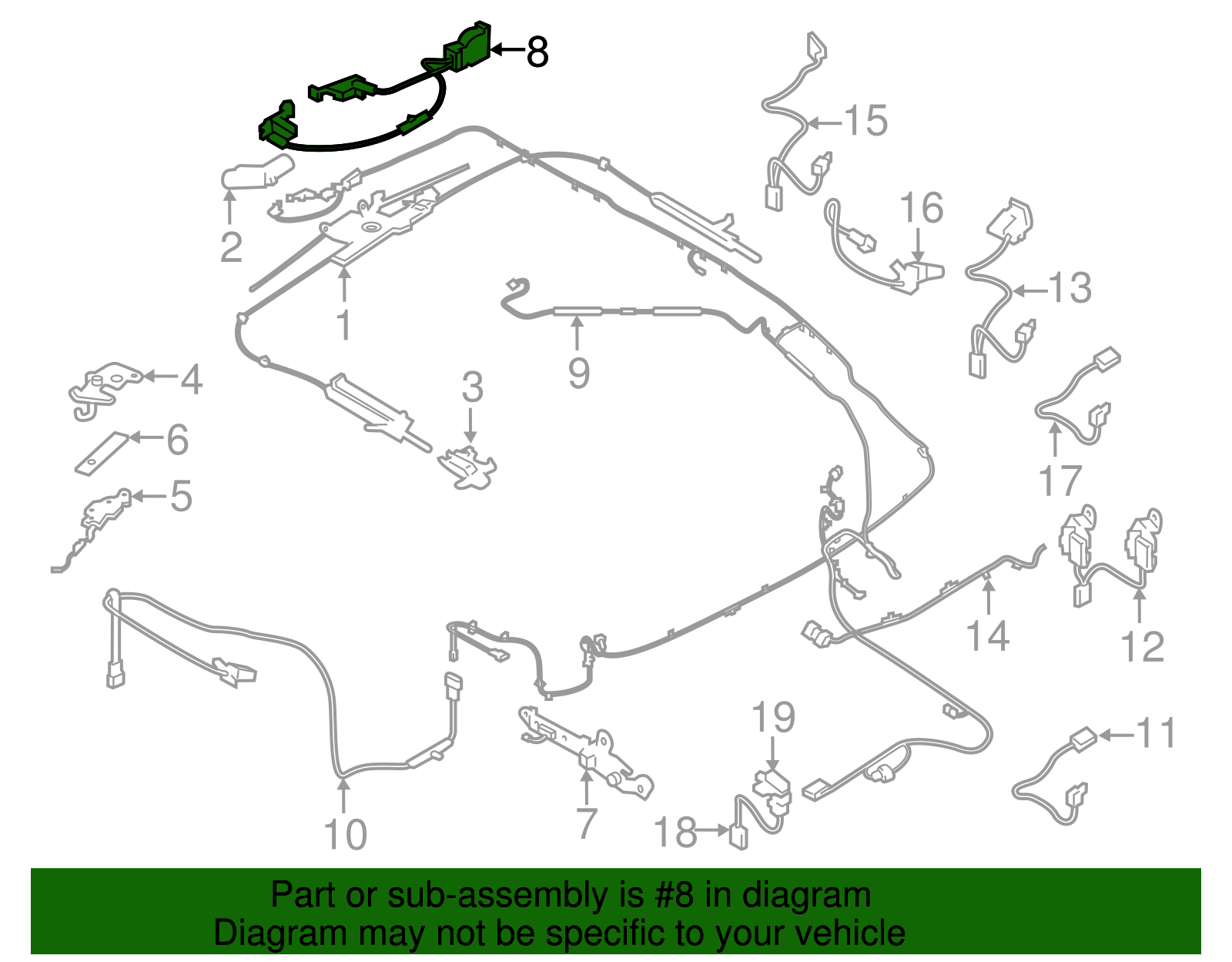54-37-7-183-321 - Convertible Top Wiring Harness 2014-2020 BMW | BMW ...