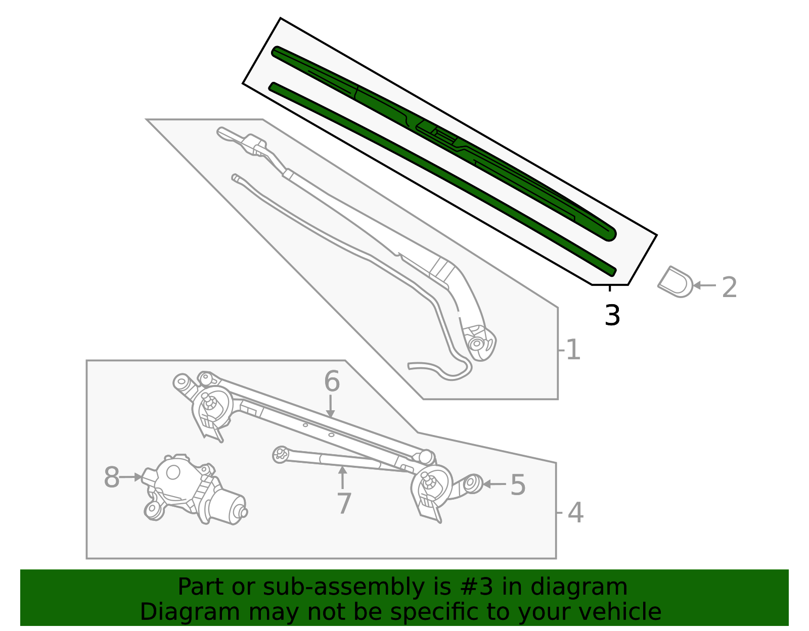 28890-6RR0A - Wiper Blade 2021-2025 Nissan Rogue | Nissan Parts ...
