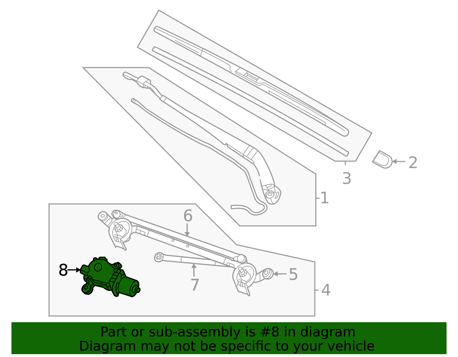 2021-2025 Nissan Rogue Wiper Motor 28810-6RF0A | OEM Parts Online