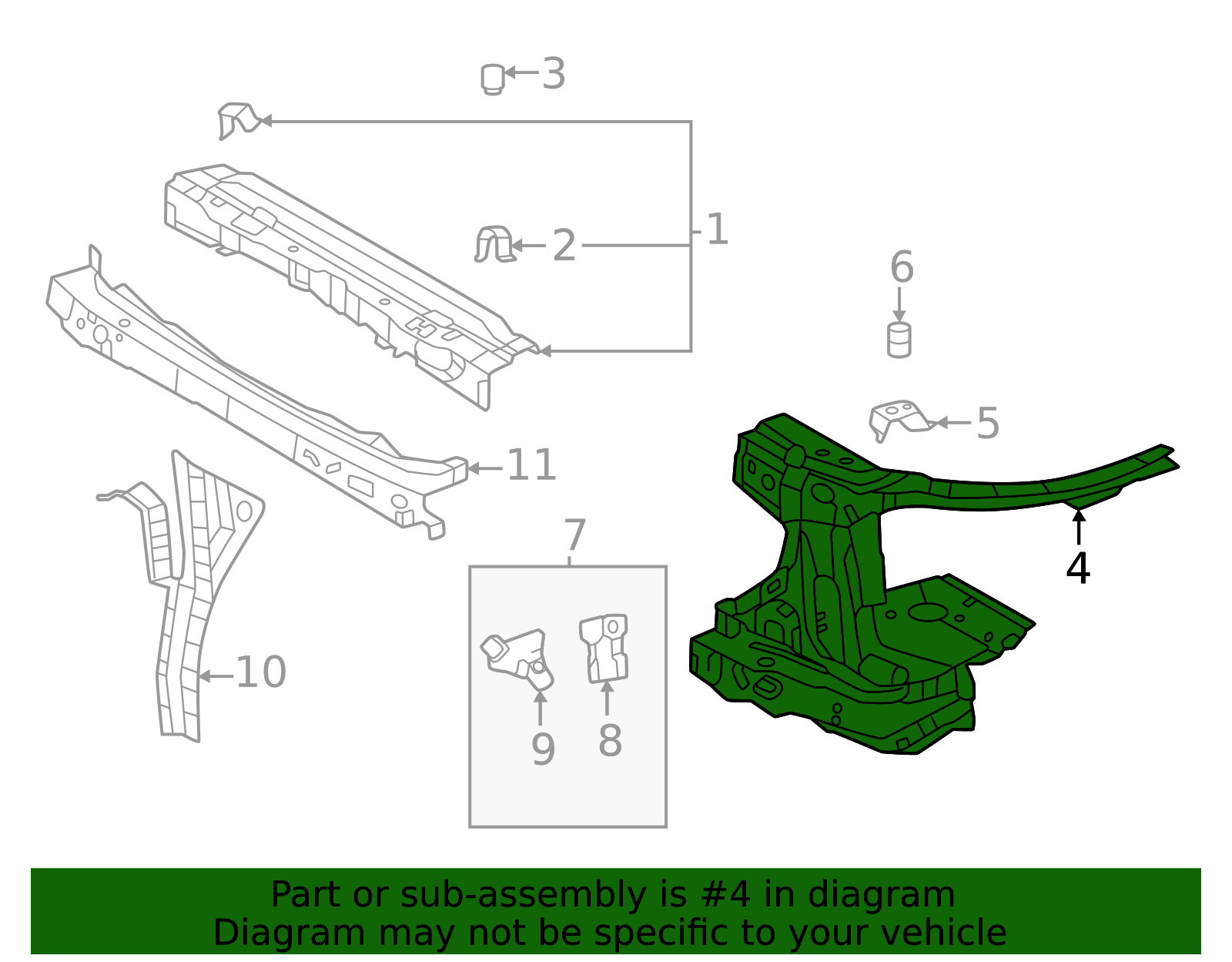 2024-2025 Toyota Land Cruiser Side Support 53202-60310 | Toyota Parts ...