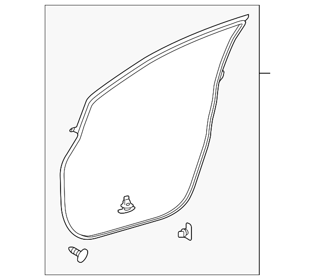 67861-0E030 - Door Weather-Strip 2010-2015 Lexus RX350 | Longo Lexus Parts