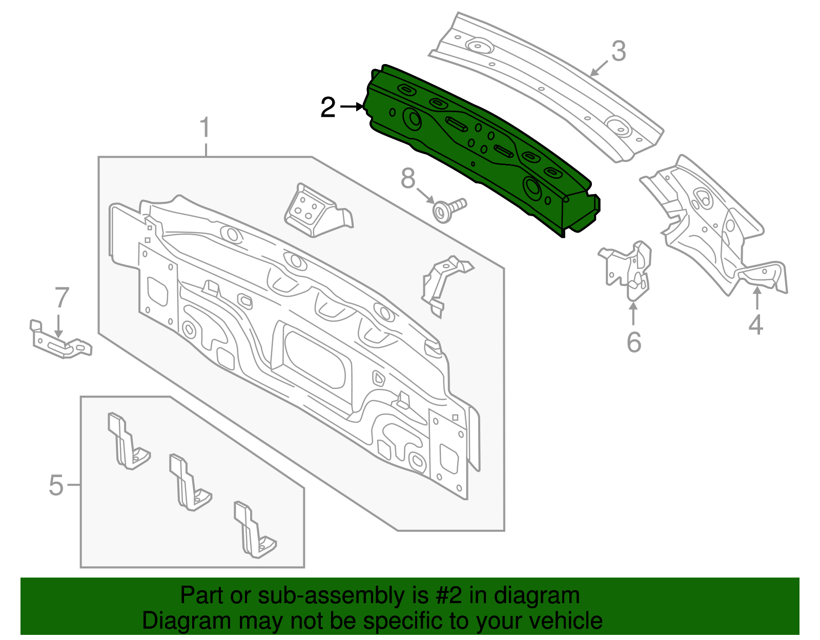 5C3-814-311 - High-Quality Rear Body Reinforcement for 2013-2019 ...