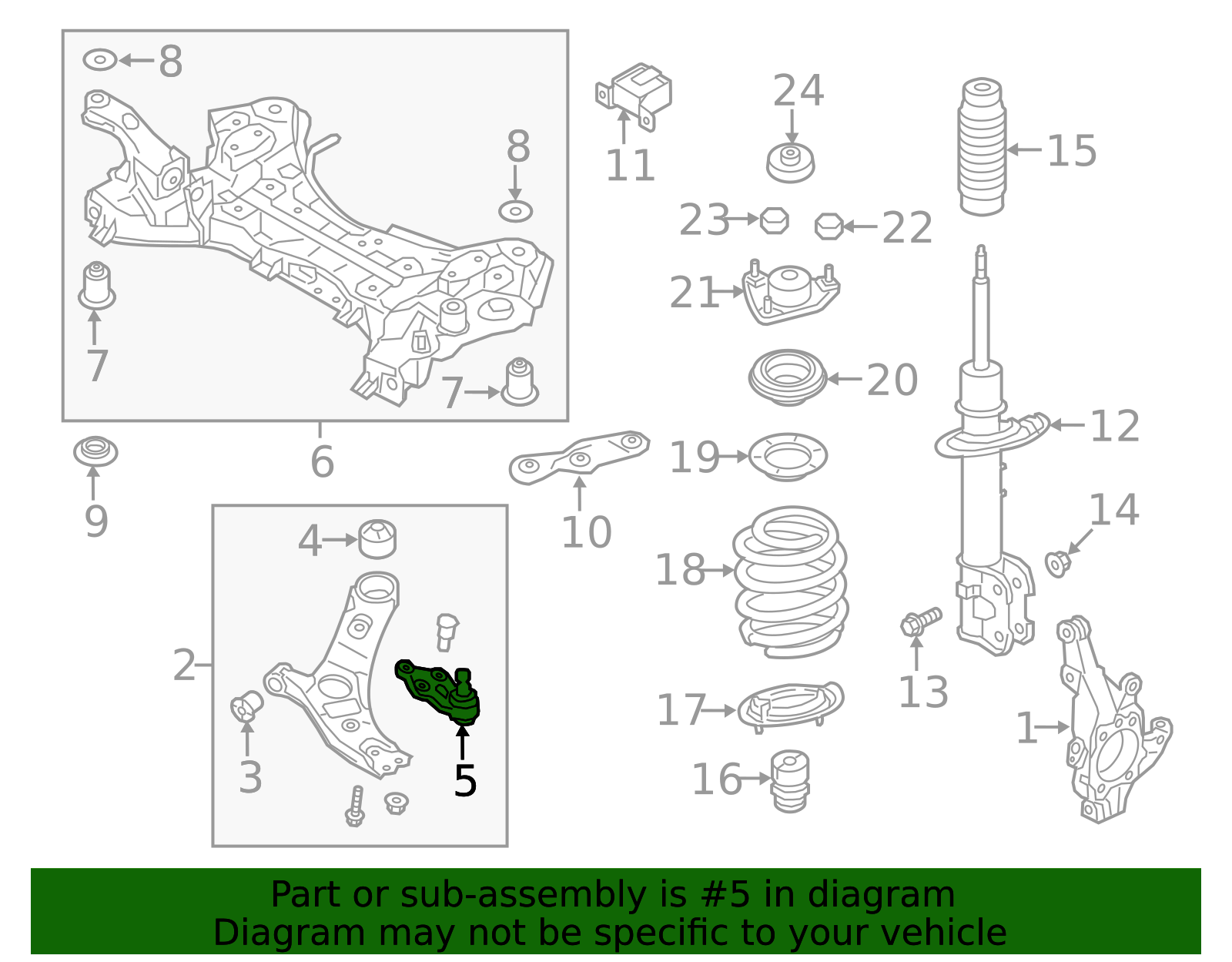 54530-2P100 - Kia Lower Ball Joint 2014-2015 Kia Sorento | Performance ...