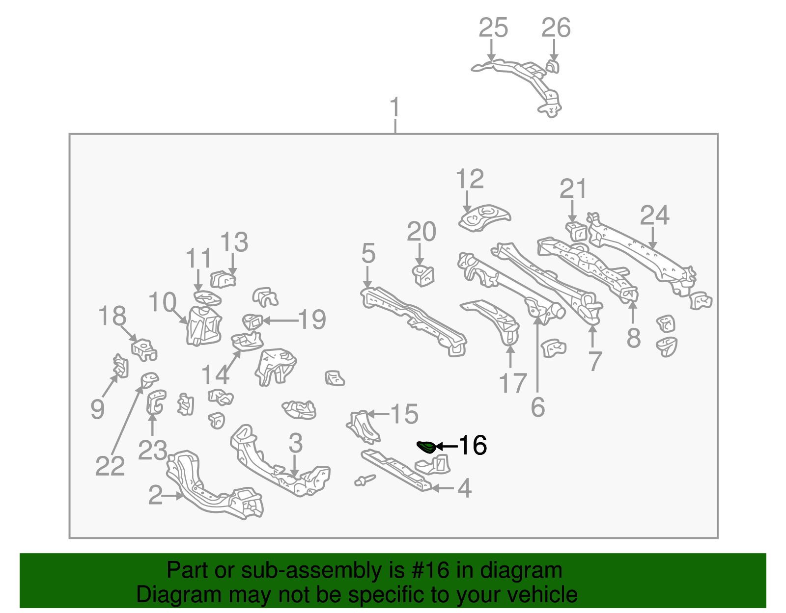 17572-0F010 - 2001-2004 Toyota Sequoia - Support Bracket | Discount ...