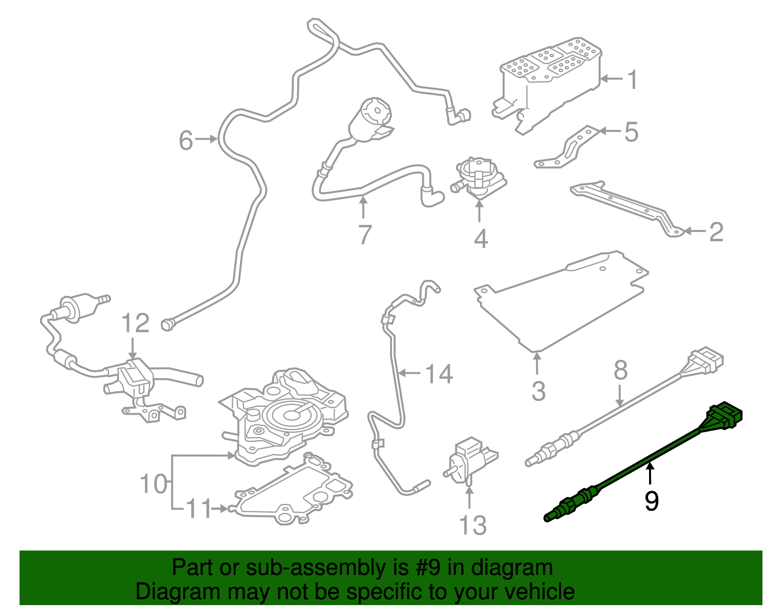 2017-2020 Audi Oxygen Sensor 8W0-906-262-G | Audi USA Parts