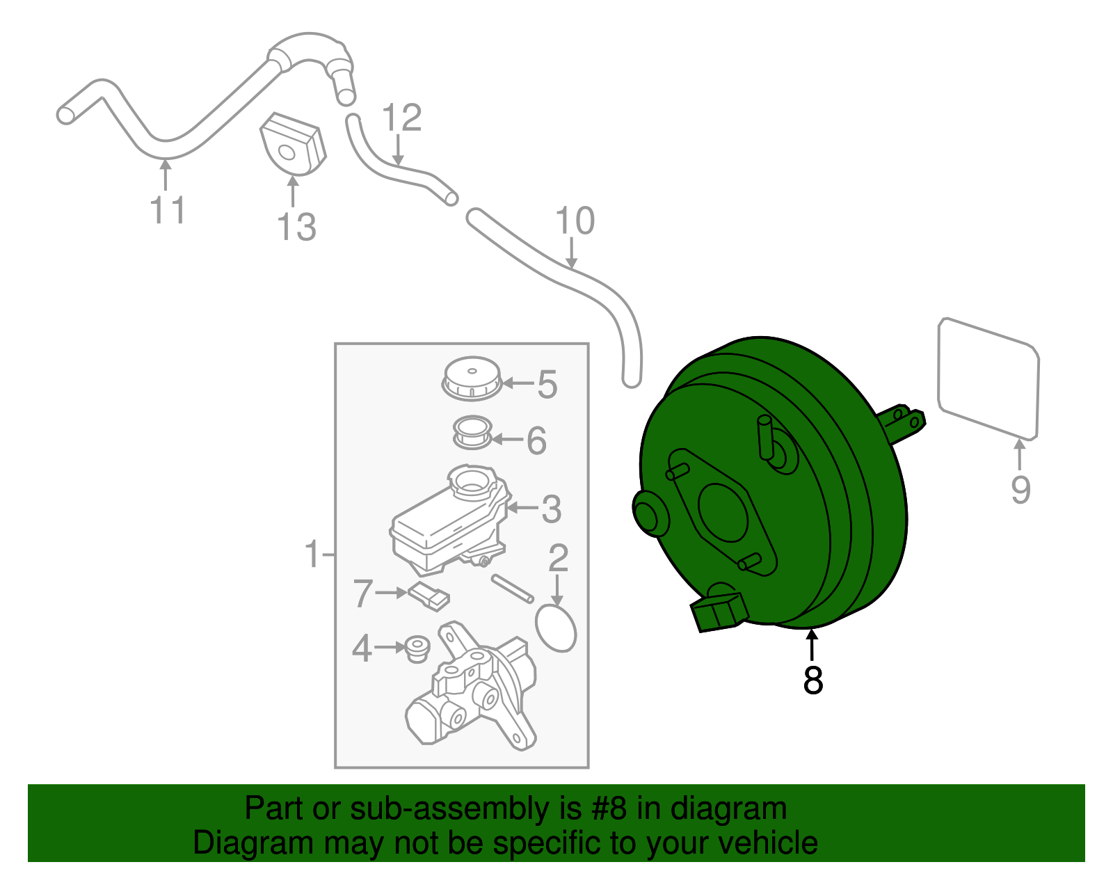 D7210-1MK0D - Brake Booster 2014-2019 Infiniti | Infiniti of Orland Park
