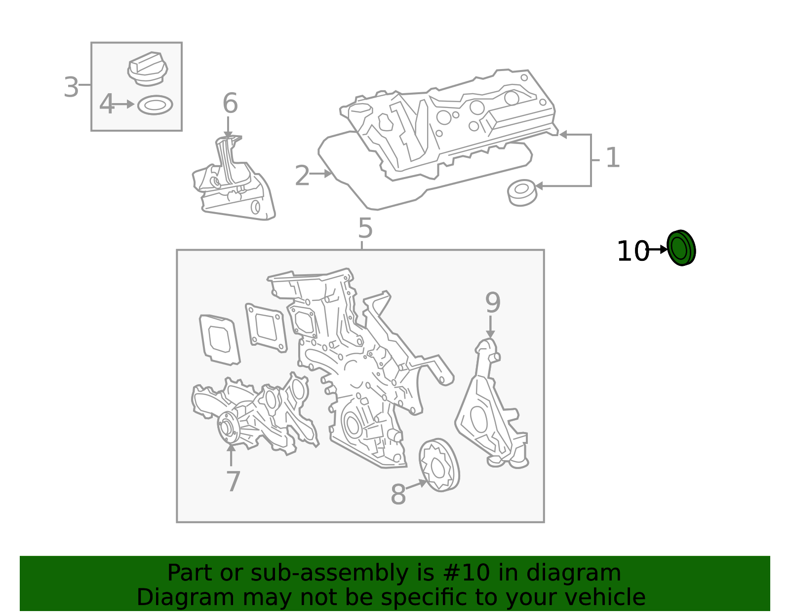 2009-2016 Toyota Front Cover Seal 90311-42045 | MotorMotor