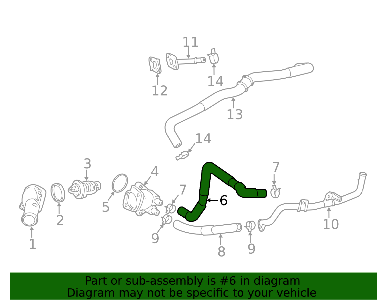 16262-37010 - Toyota Engine Coolant Hose 2008-2022 Toyota | Performance ...