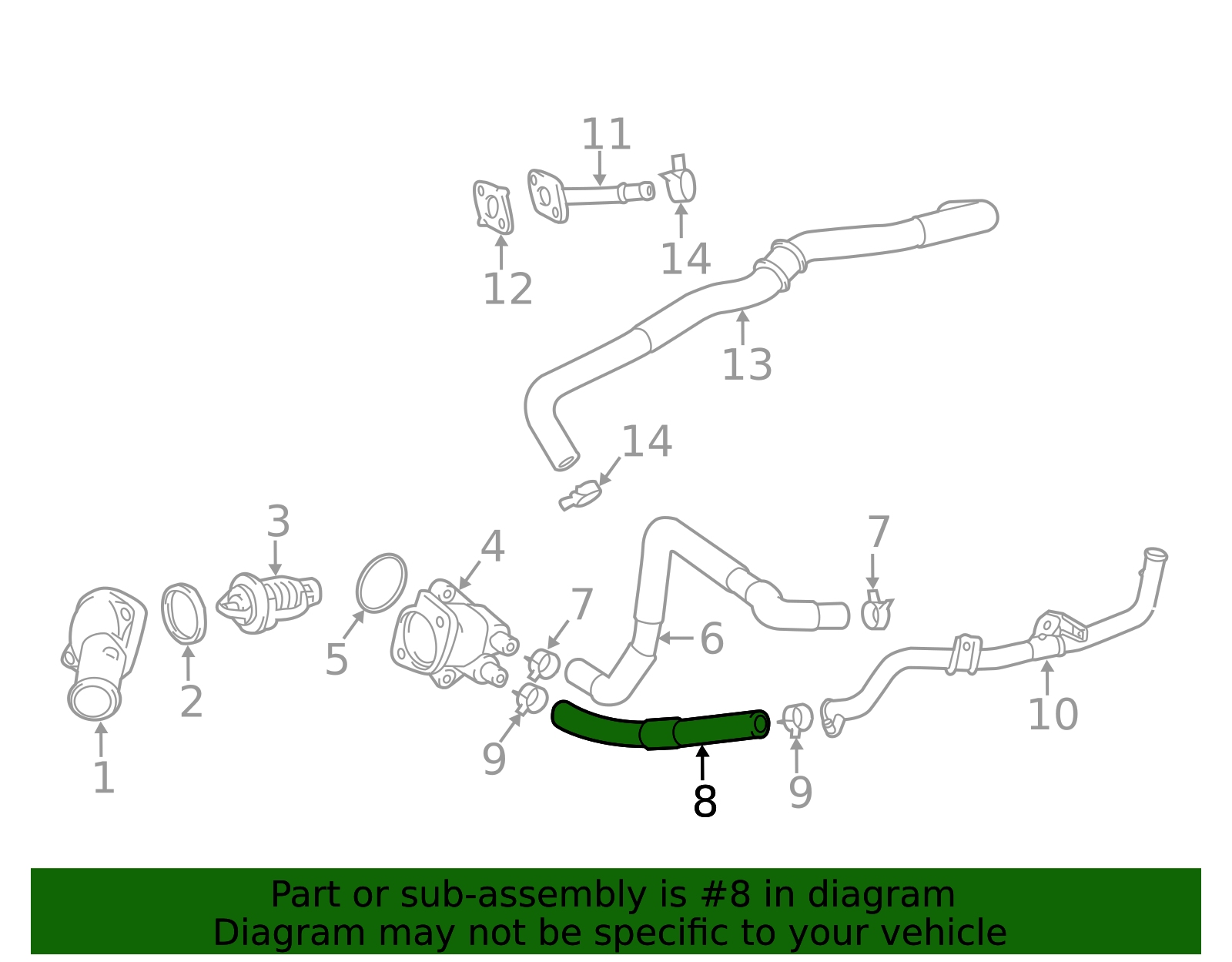 Genuine Official Toyota Radiator Coolant Hose part# 16573-0T120 for ...