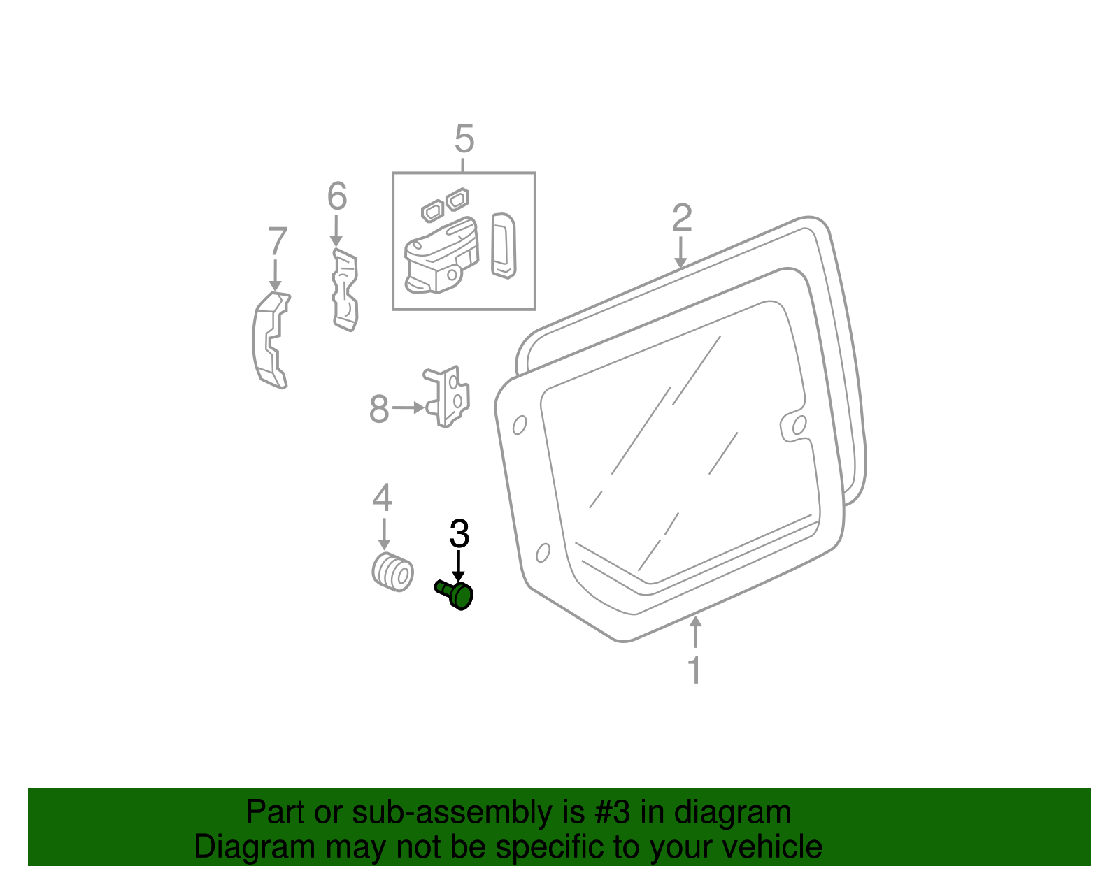 2003-2011 Honda Element Glass Weather-Strip Pin 73141-SCV-000 | Parts ...