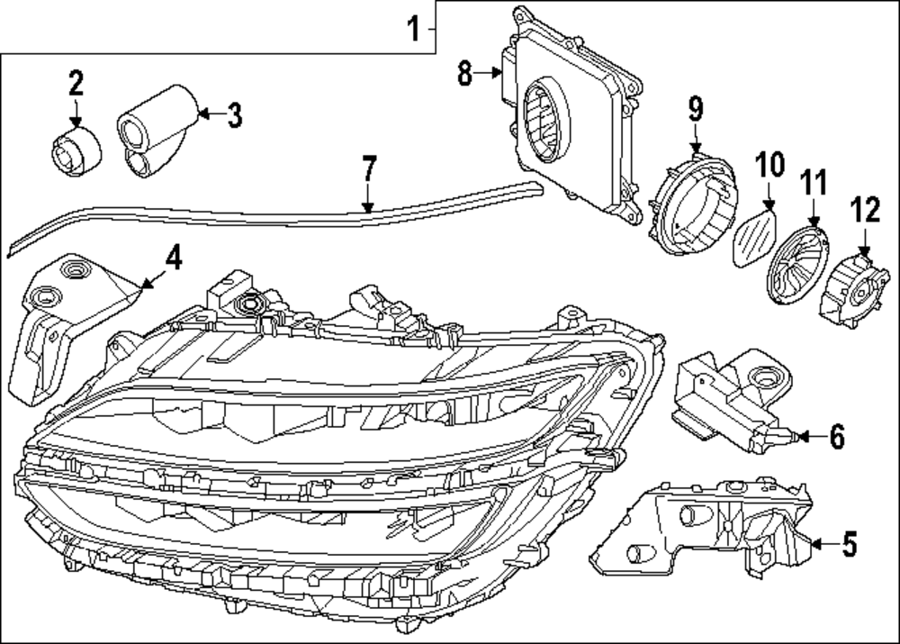 Hyundai - 92182-CU000 - Upper Seal - 2023-2025 Genesis GV60 | OEM ...