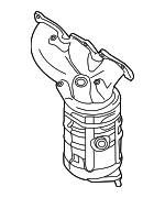 2011-2015 Ford Catalytic Converter With Integrated Exhaust Manifold ...