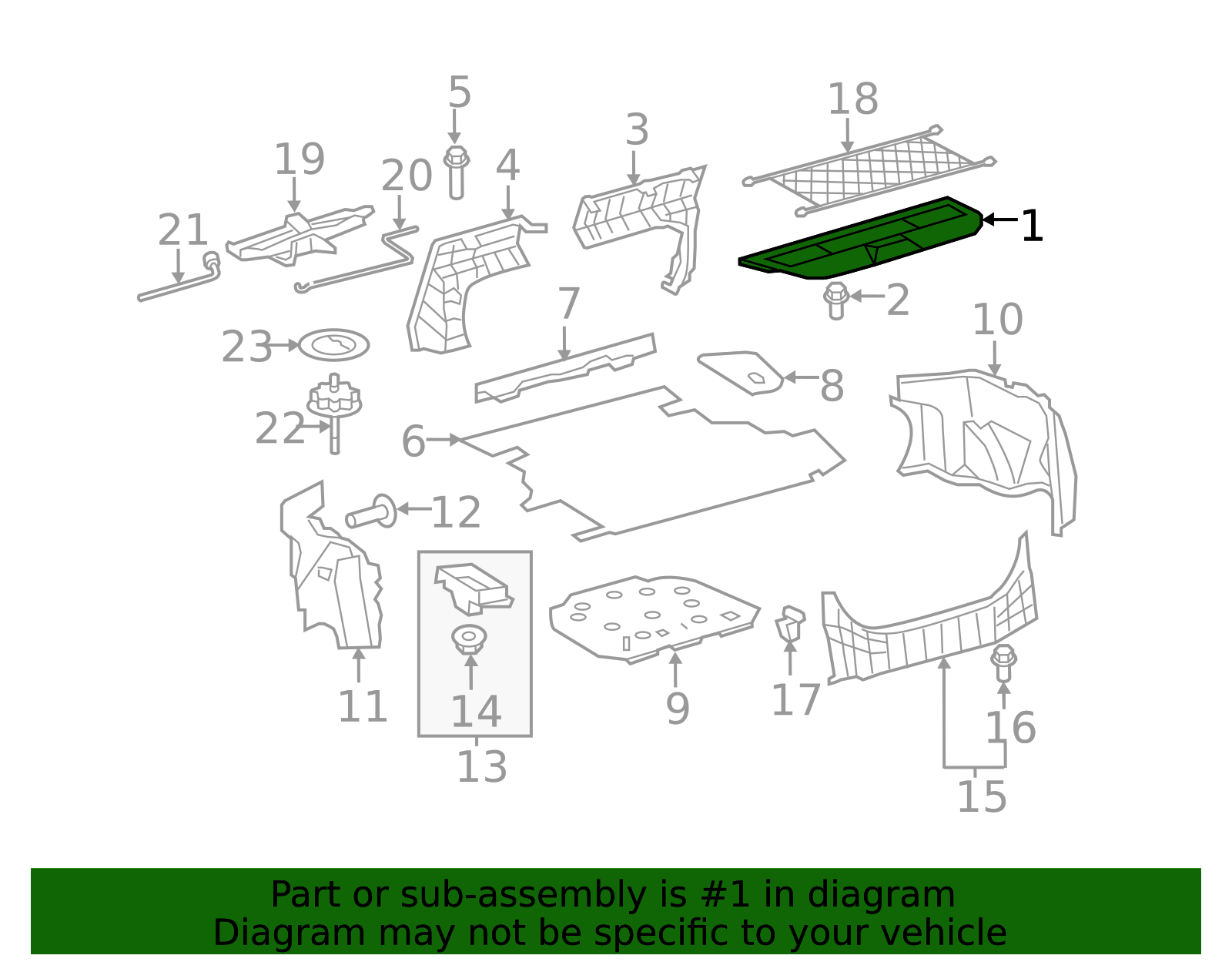 2007-2011 Toyota Camry Pkg Tray Trim 64330-06550-B0 | Bam Wholesale Parts