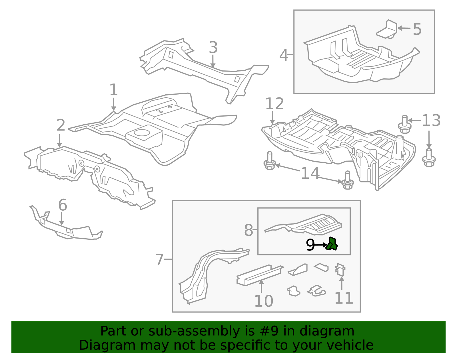 2008-2012 Honda Accord Gusset 65619-TA0-A00ZZ | Honda Zone Parts
