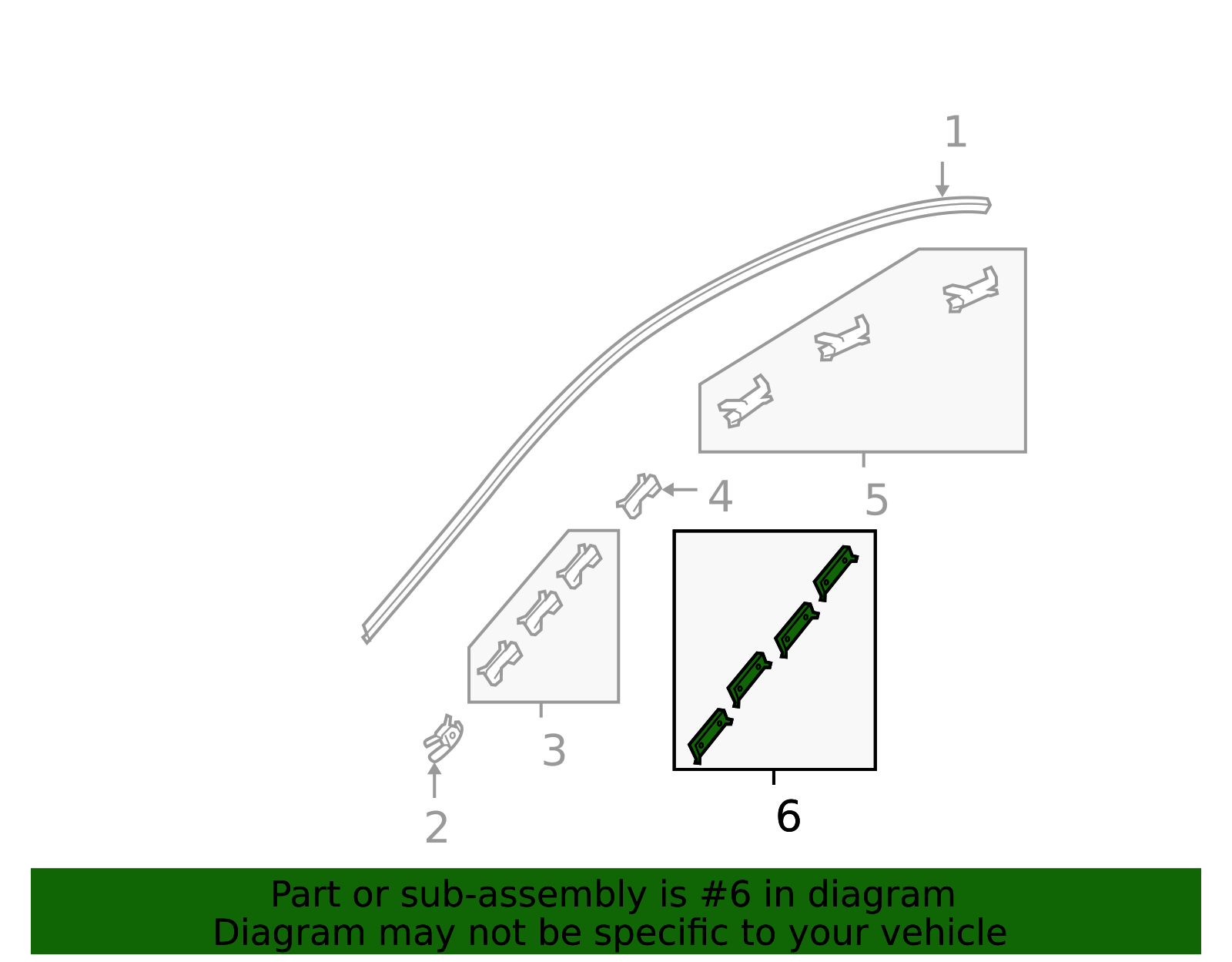 91570-SJD-003 - Clip A Front Windshield Side - 2006-2011 Honda Civic ...