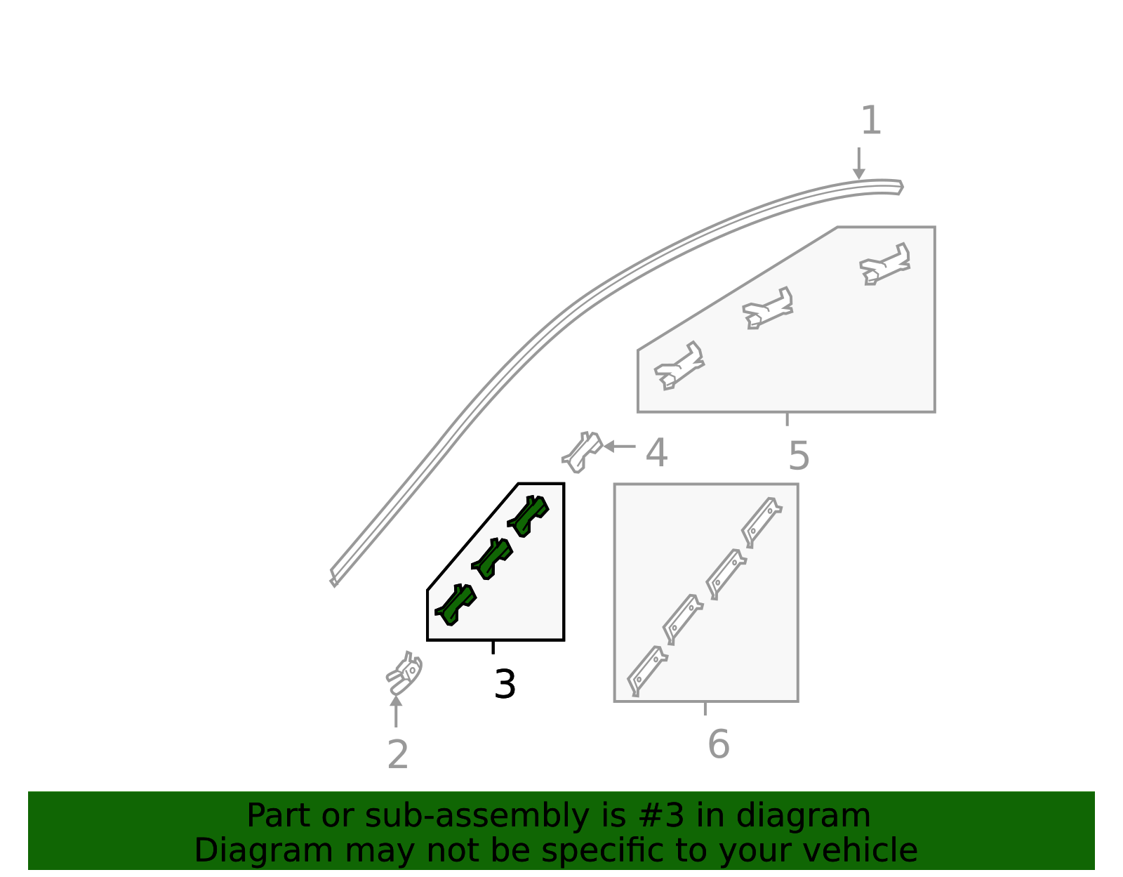 73154-SNA-003 - Roof Molding Clip 2006-2011 Honda Civic | Honda Parts ...