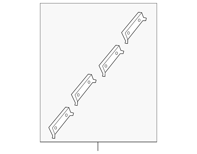 91570-SJD-003 - Roof Molding Clip Honda Parts Online