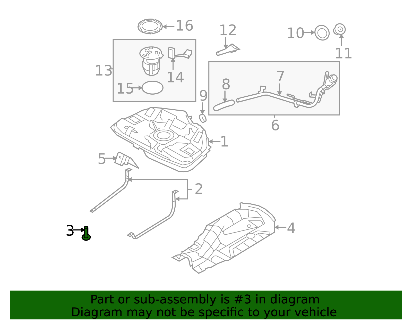 Genuine OEM Ford Part - Bumper Face Bar Mount Bolt W505444-S439 ...