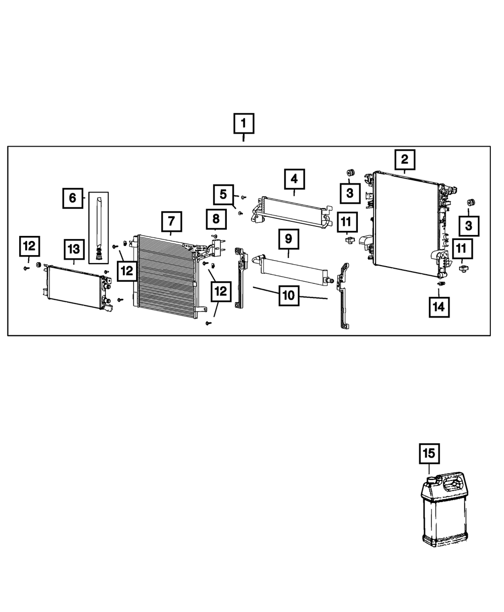 2018-2026 Jeep Engine Cooling Radiator 68314786AC | My Mopar Parts