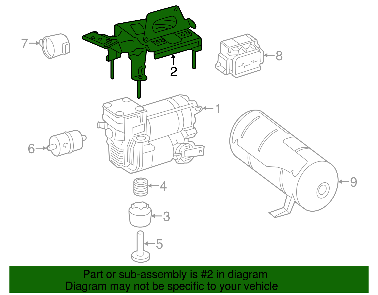 166-320-01-43 - Compressor Bracket 2012-2019 Mercedes-Benz | Mercedes ...