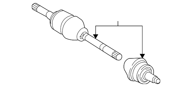 2006-2012 Land Rover Range Rover Axle Assembly TOB500320 | JaguarParts.com