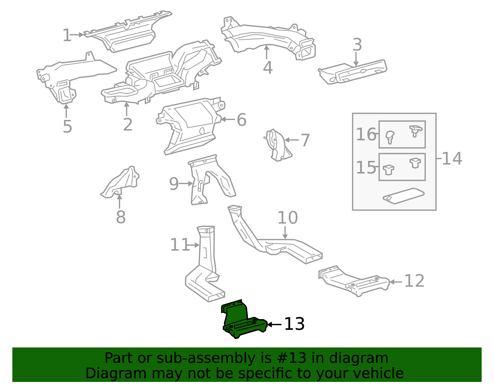 87276-47020 - High-Quality Lower Vent for 2012-2017 Toyota Prius V ...