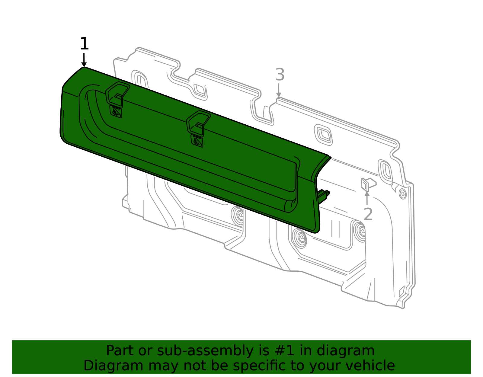 2019-2025 GM Rear Panel Trim 84679934 | Shop Matick Buick GMC