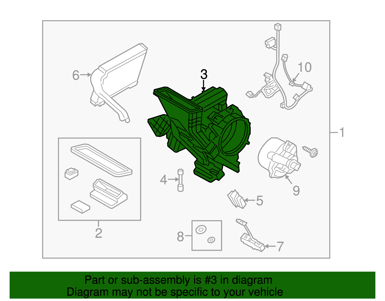 Genuine OEM Ford Part - HVAC Unit Case BK3Z-18658-G | Genuine OEM Ford ...