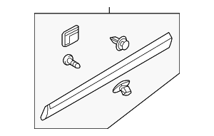 87722-C6000 - Body Side Molding 2016-2020 Kia Sorento | Kia.Parts Store