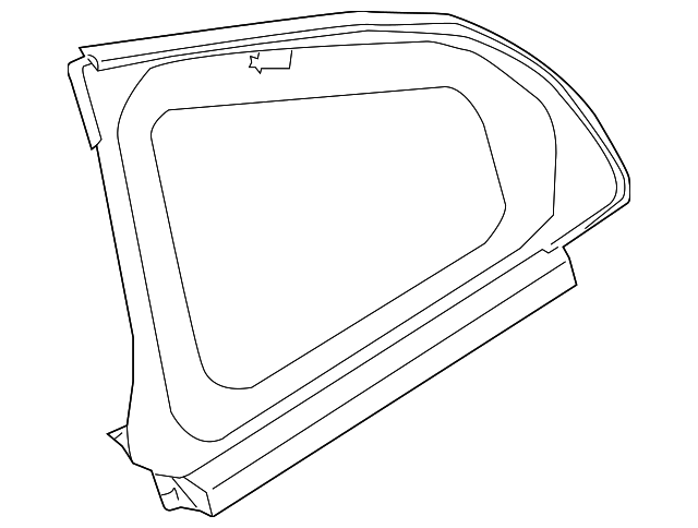 2003-2008 Nissan 350Z Quarter Glass 83306-CD000 | Bill Kay Nissan Parts