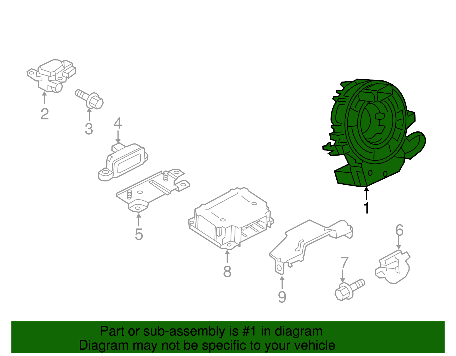 2017-2025 Mitsubishi Clock Spring 8619A515 | MitsubishiParts.com
