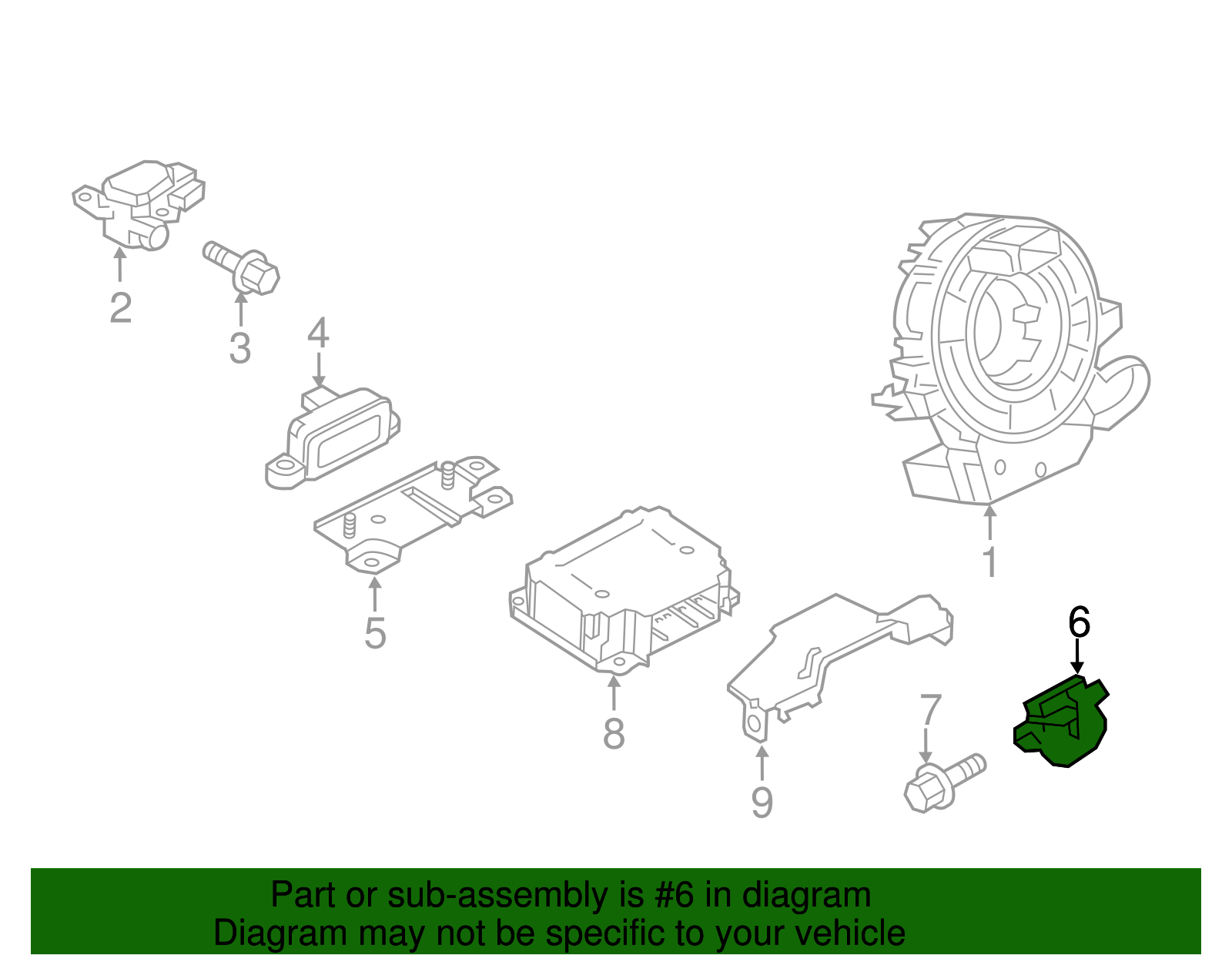 8651A166 - Side Impact Sens 2011-2024 Mitsubishi | Mitsubishi Direct Parts