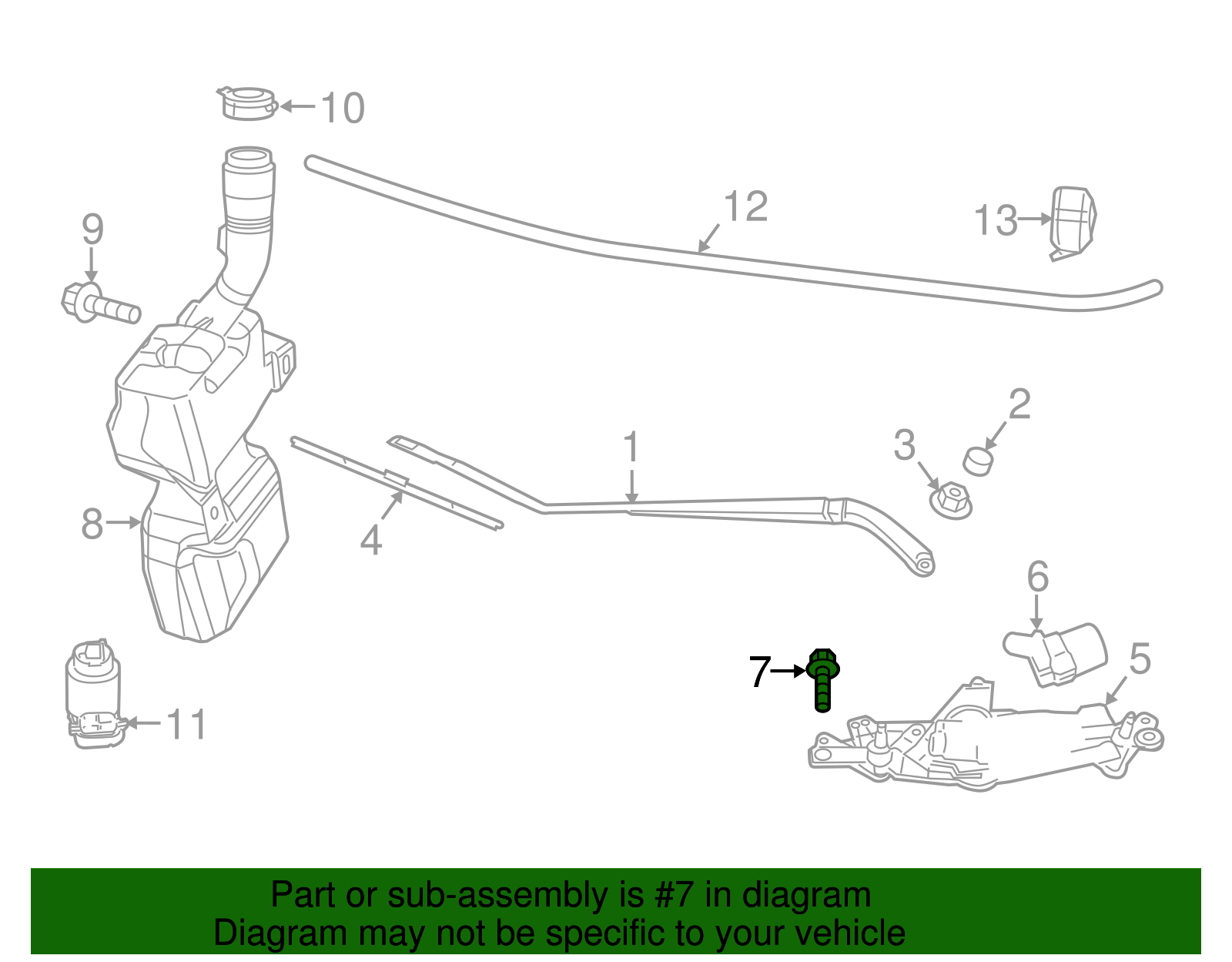 2007-2024 Mopar Front Reinforced Bolt 06104370AA | Mopar Parts Canada