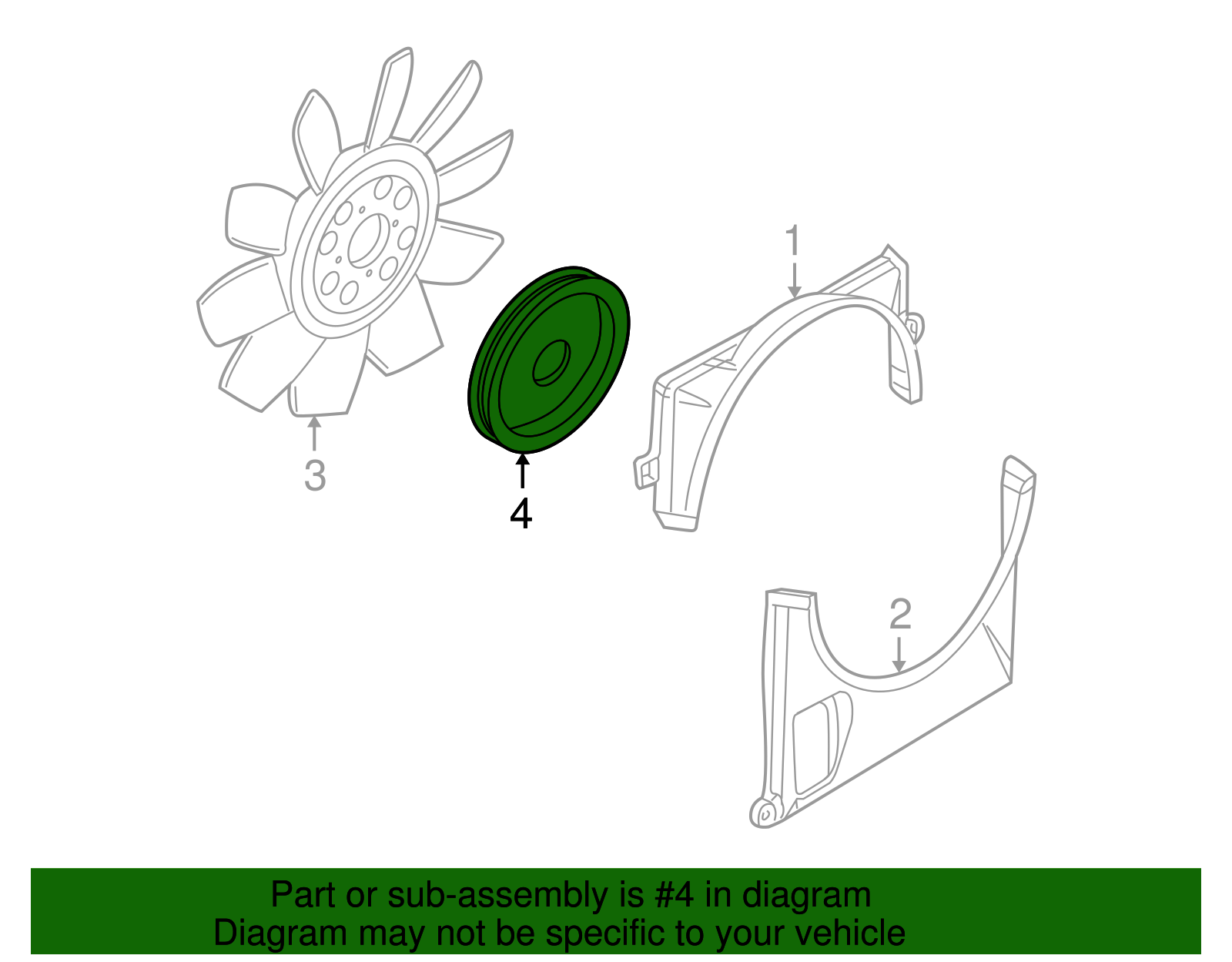 Genuine OEM Ford Part - Fan Clutch 7L2Z-8A616-A | Genuine OEM Ford ...
