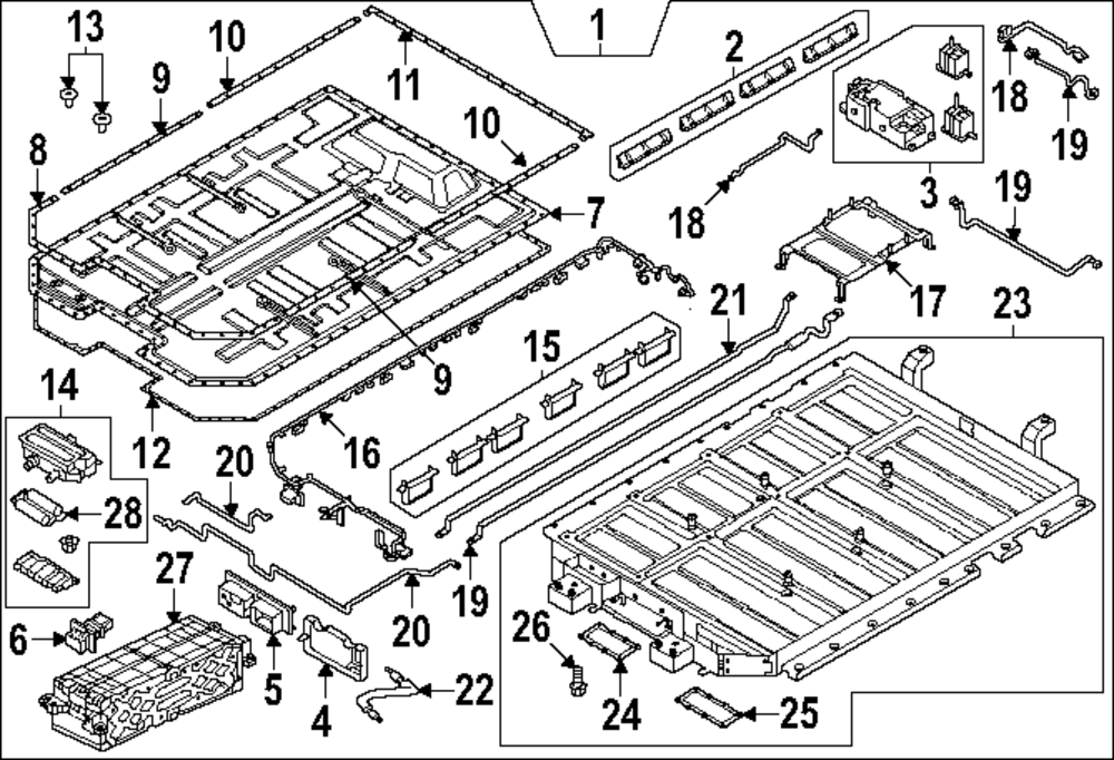 Hyundai - 37514-JI000 - Relay Box - 2023-2025 Genesis Electrified G80 ...