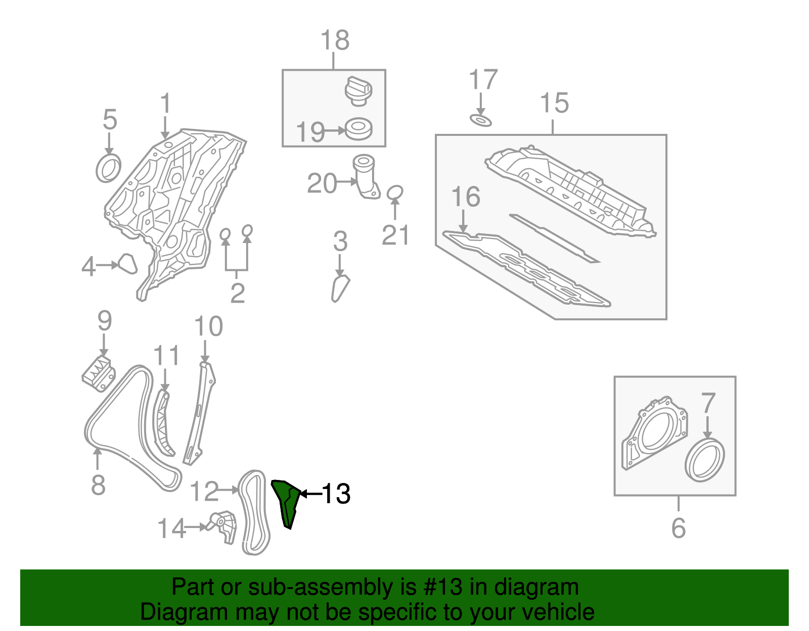 Hyundai - 24471-3C100 - Chain Guide - 2006-2014 Hyundai | OEM Hyundai ...